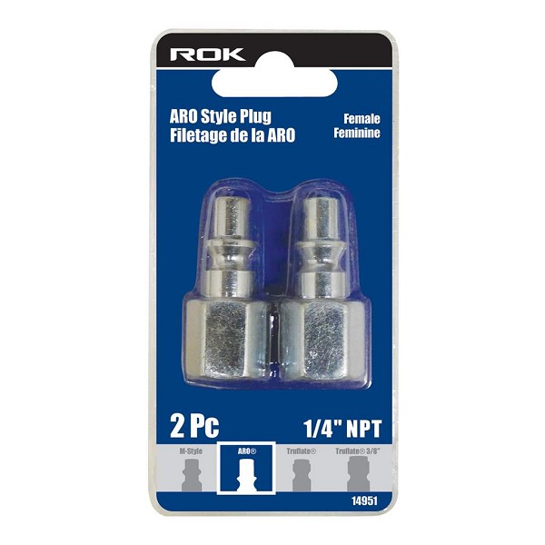 Pneumatic 2 PCE 1/4″ NPT Female Plug (ARO Style) • Canadian Woodworker