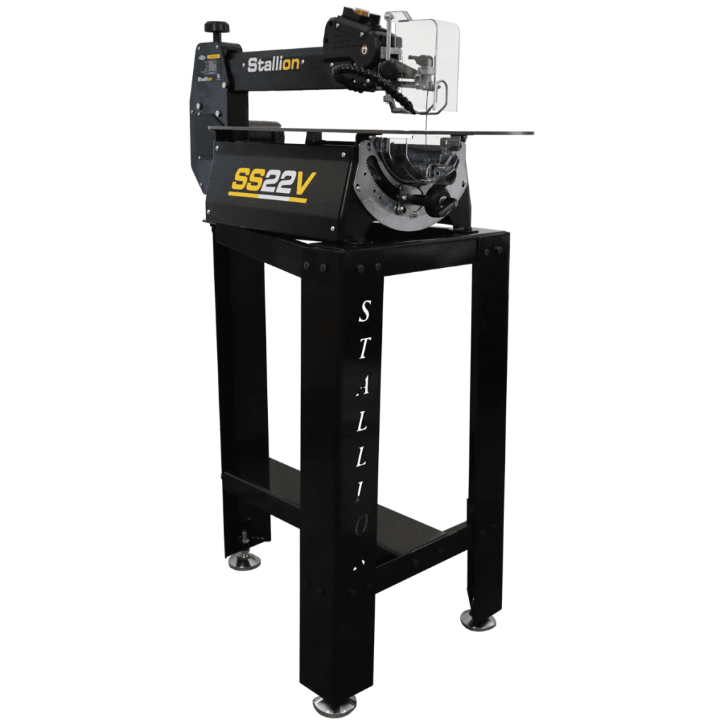Stallion 22″ Vari-Speed Scroll Saw & Stand – Canadian Woodworker