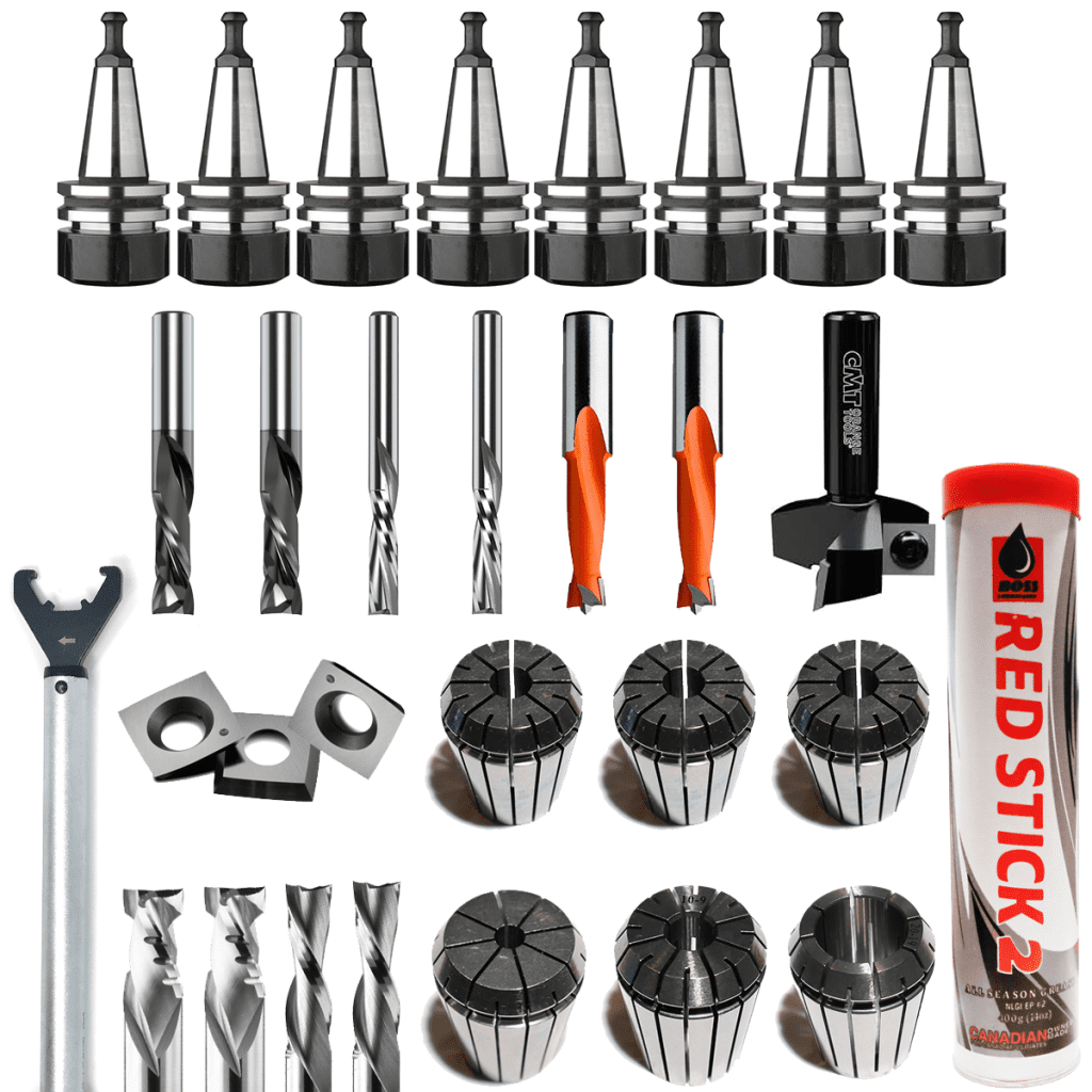30 Piece Starter Tooling Kit for the CabinetMaker Q4.8 CNC Router ...