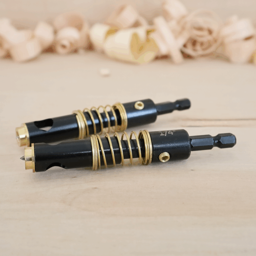 Whisky Jack Self Centering Drill Bit Set (5mm & 1/4″) – Canadian Woodworker